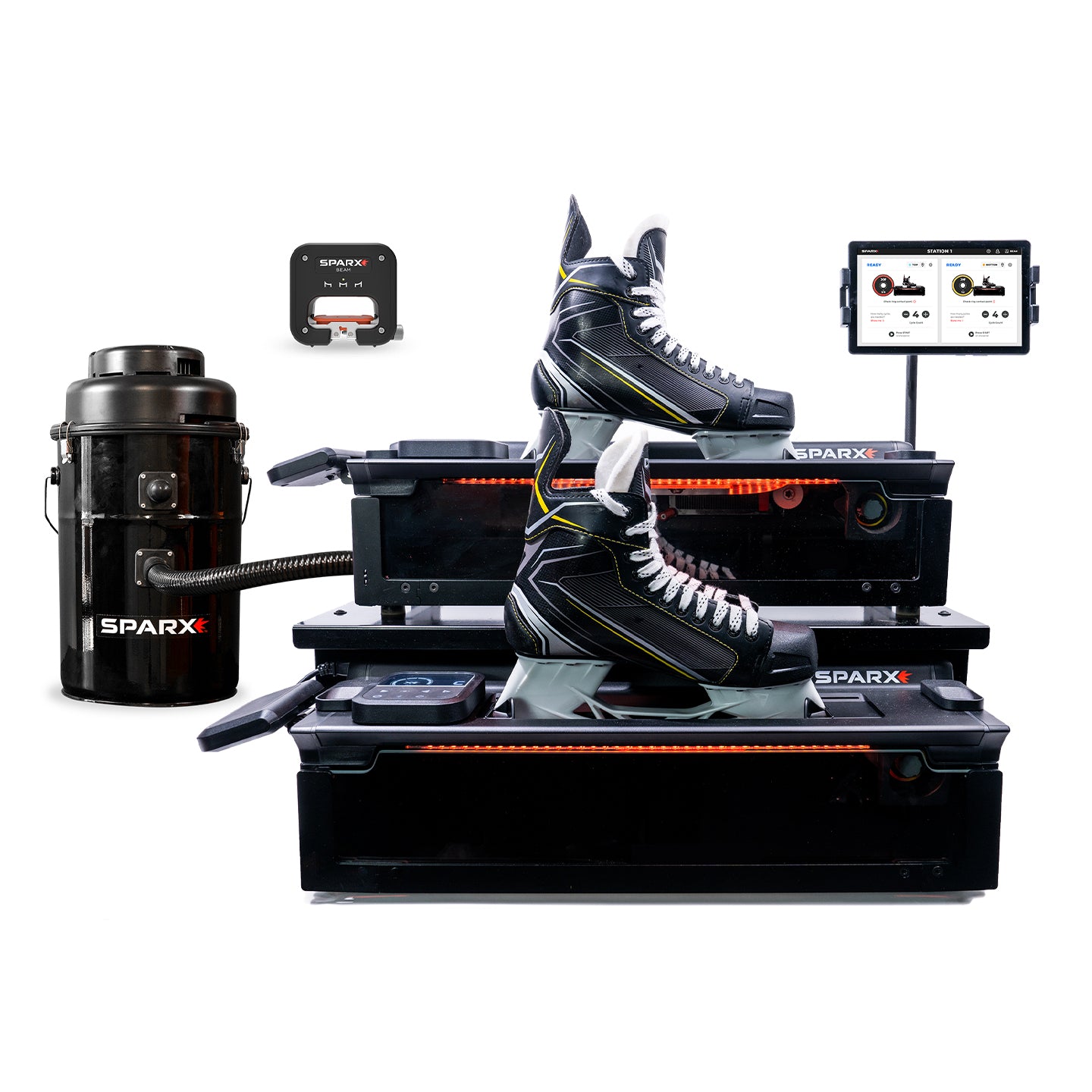 Pro Commercial Skate Sharpeners for Teams, Rinks & Retailers – Sparx Hockey